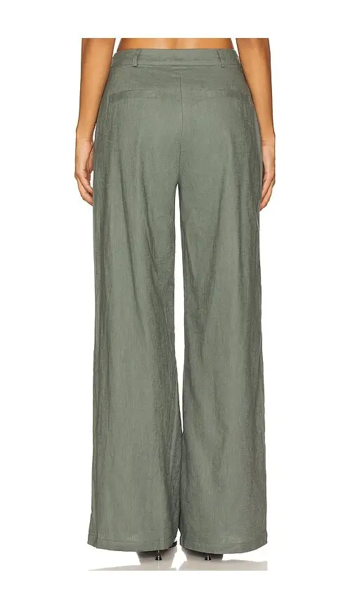 SNDYS. X Revolve Hale Linen Pant - Olive