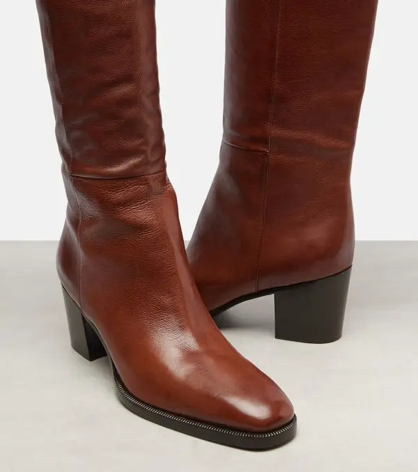 Saint Laurent Odeon Over-the-knee Leather Boots
