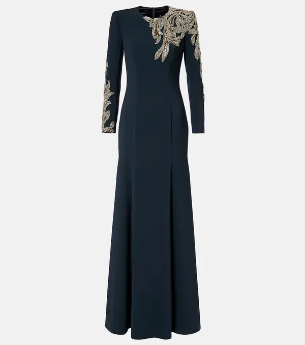 Jenny Packham Honor Embellished Gown - Grey