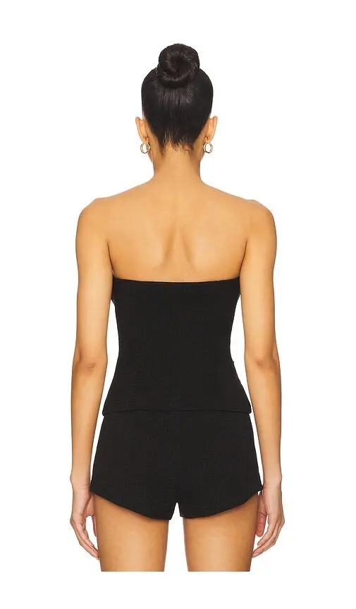 MORE TO COME Karsi Strapless Top - Black
