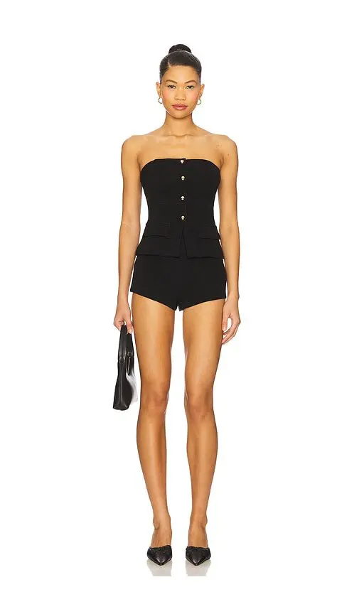 MORE TO COME Karsi Strapless Top - Black