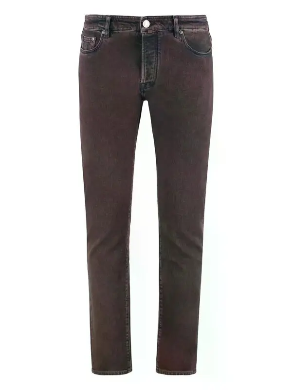 MOORER Five-pocket Trousers - Brown