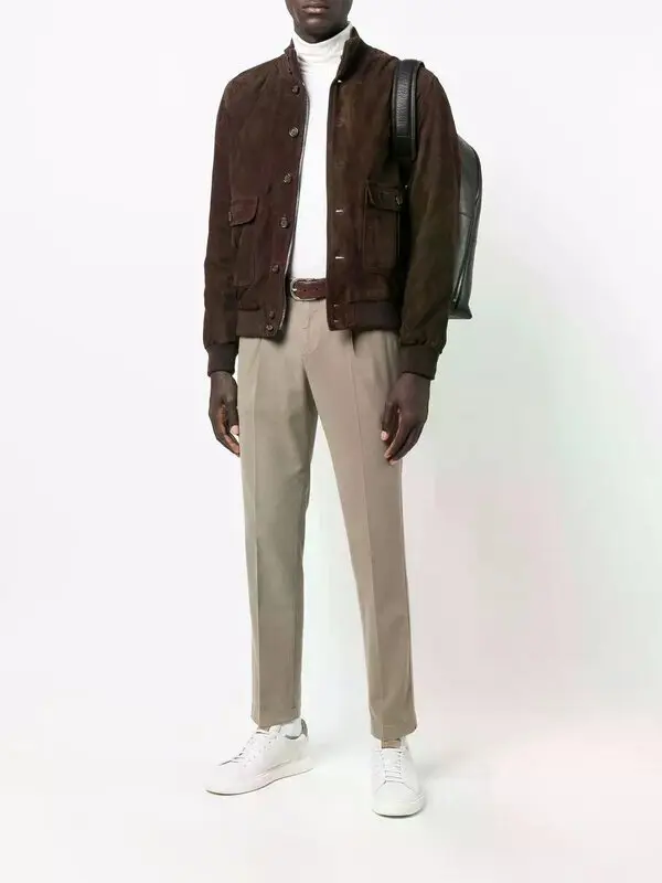 VALSTAR Buttoned Leather Jacket