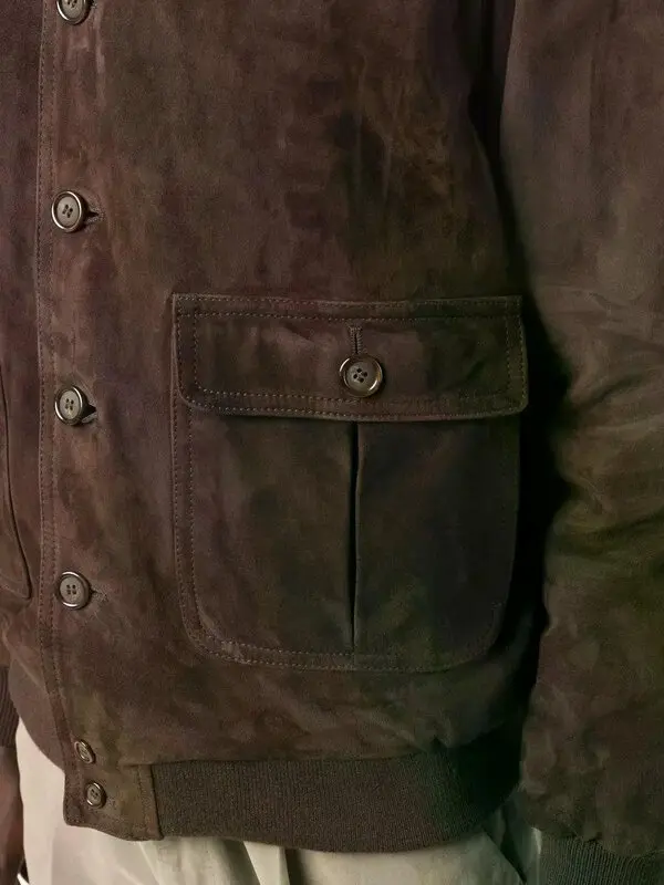 VALSTAR Buttoned Leather Jacket