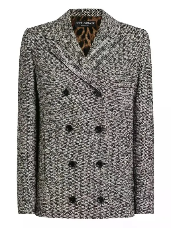 Dolce & Gabbana Tweed Double-breasted Jacket