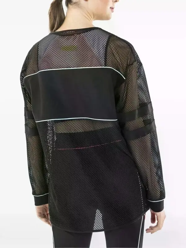PUMA Mesh Panel Long Sleeve Top
