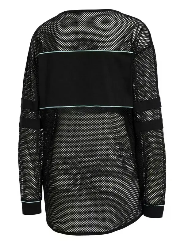 PUMA Mesh Panel Long Sleeve Top