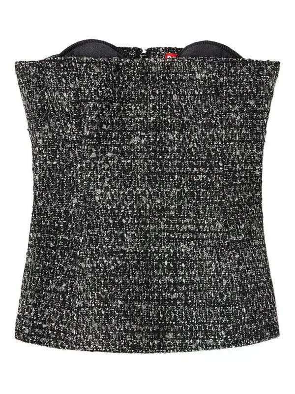 DIESEL® T-orset Tweed Top - Grey