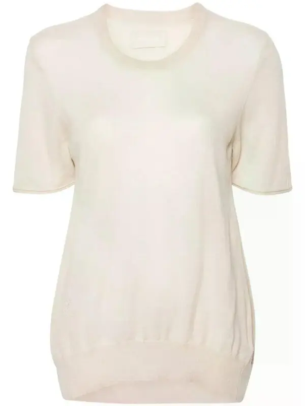 Zadig&Voltaire Cashmere Perforated Wings Jumper - Neutrals