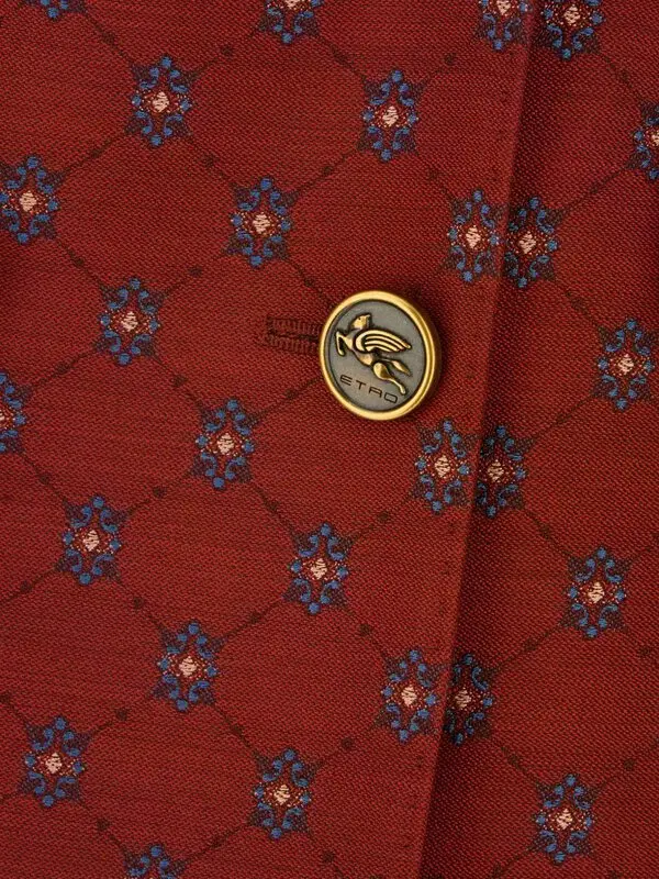 Etro Geometric Pattern Double-breasted Blazer