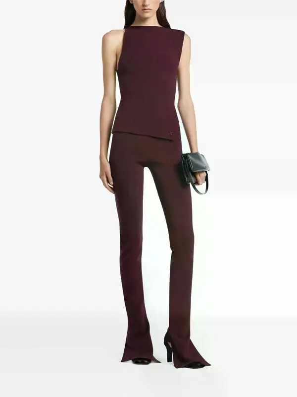 COURREGES Bootcut Interlock Trousers - Red
