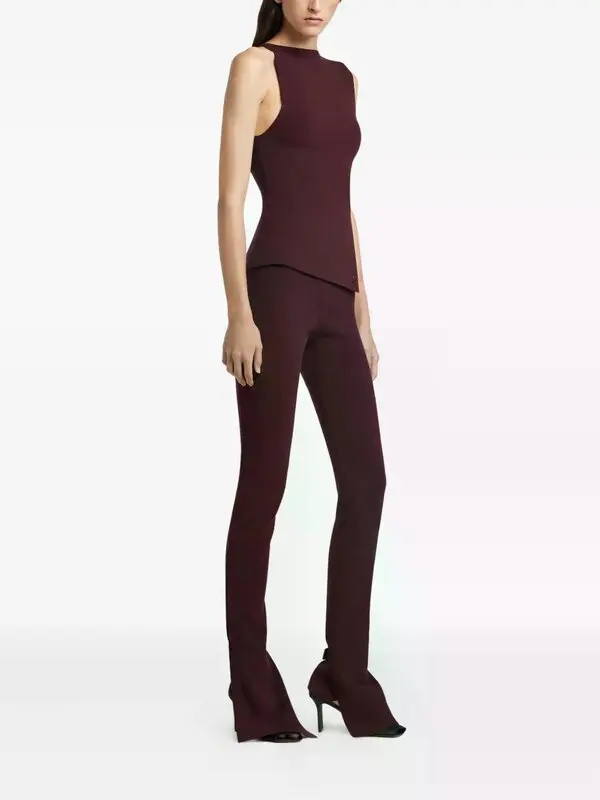 COURREGES Bootcut Interlock Trousers - Red