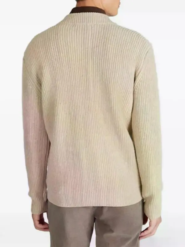 ZANONE Ribbed Zip-up Cardigan