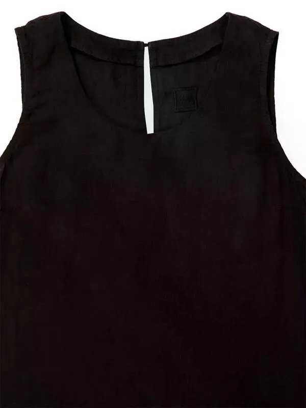 120% Lino Sleeveless Keyhole Top
