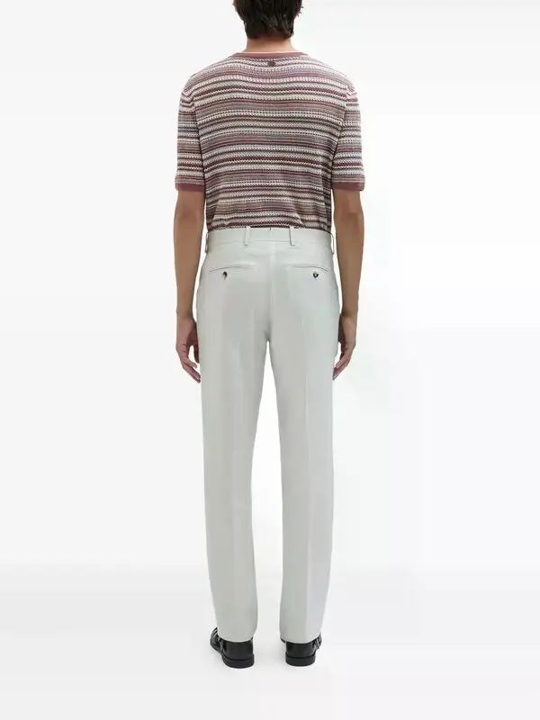 Agnona Linsee Jacquard Striped Knit T-shirt