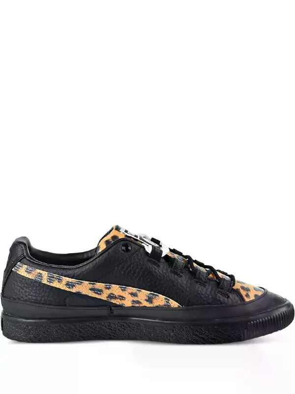 PUMA Clyde Rt Volcom Leopard Print Sneakers