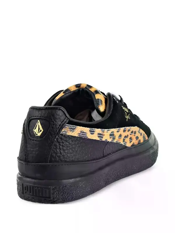 PUMA Clyde Rt Volcom Leopard Print Sneakers