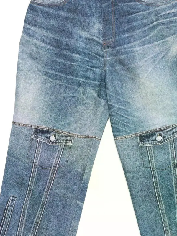 Andersson Bell Custom-like Printed Denim Trousers