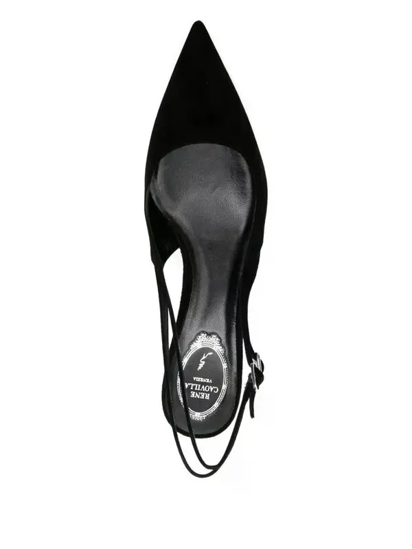 Rene Caovilla Slingback Pointed-toe Heeled Pumps