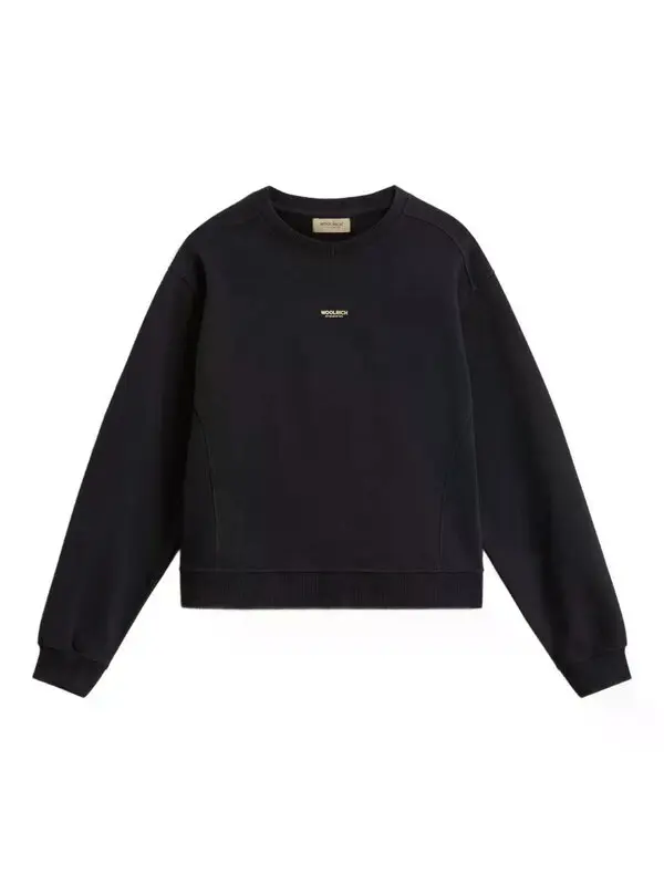 Woolrich Crew Neck Fleece Top - Black