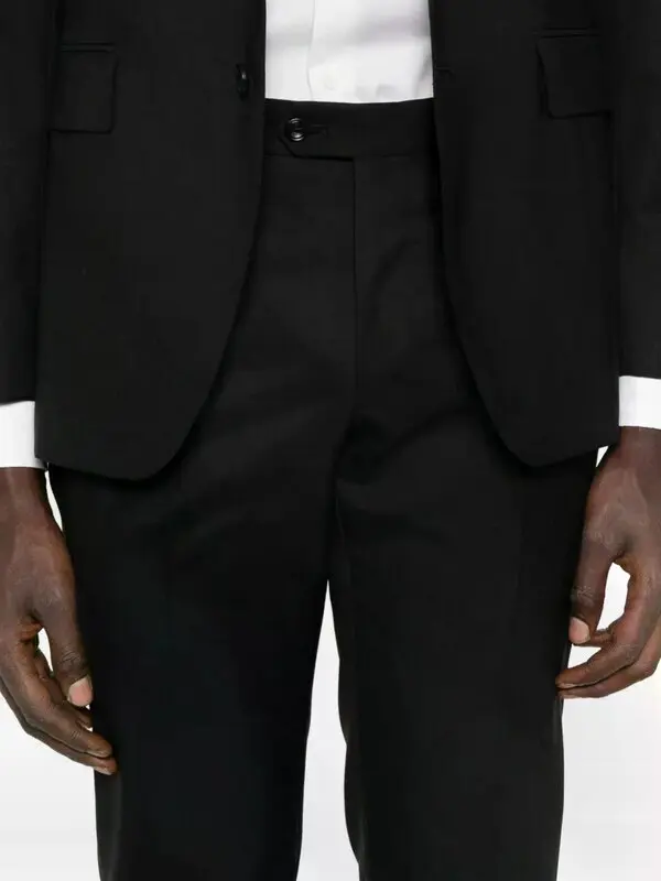 Tagliatore Button Wool Suit - Black