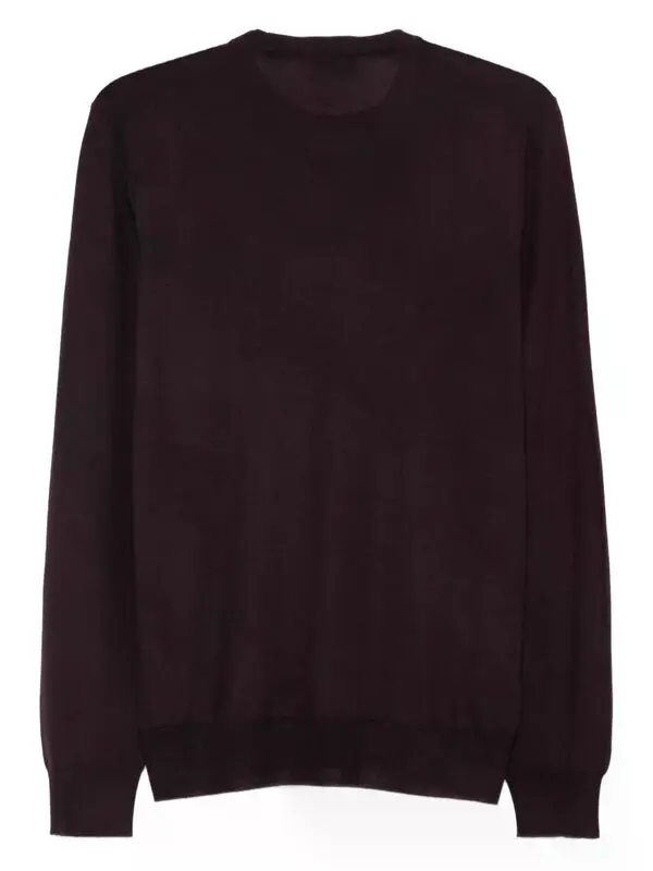 MAURO OTTAVIANI Crew Neck Wool Sweater - Brown