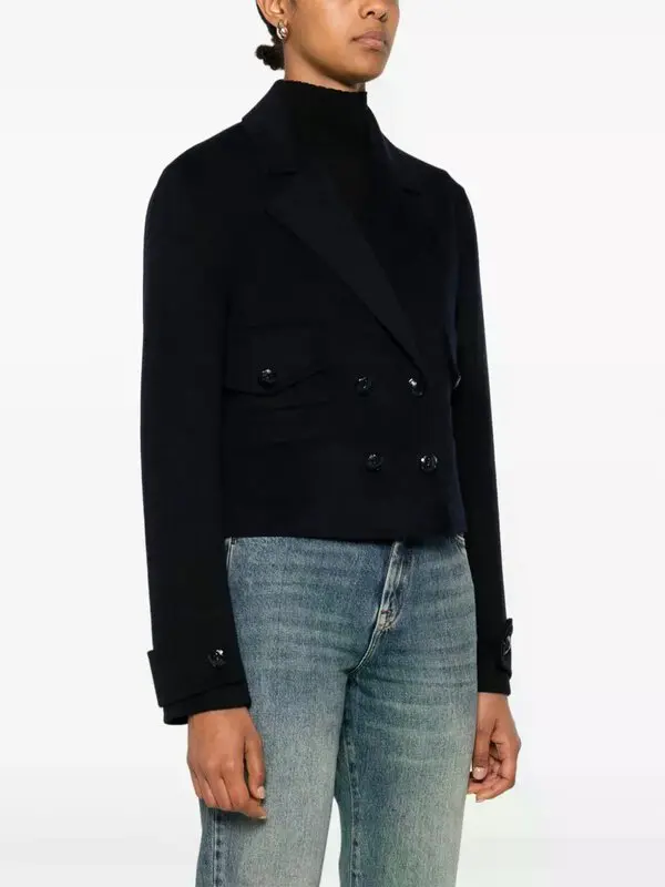 Patrizia Pepe Double-breasted Jacket With Flap Pockets