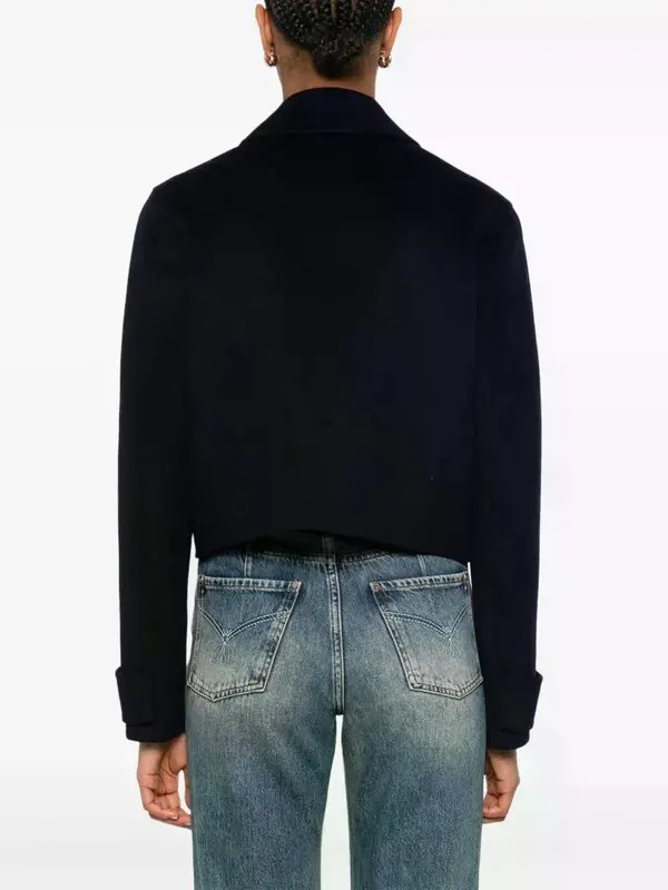Patrizia Pepe Double-breasted Jacket With Flap Pockets