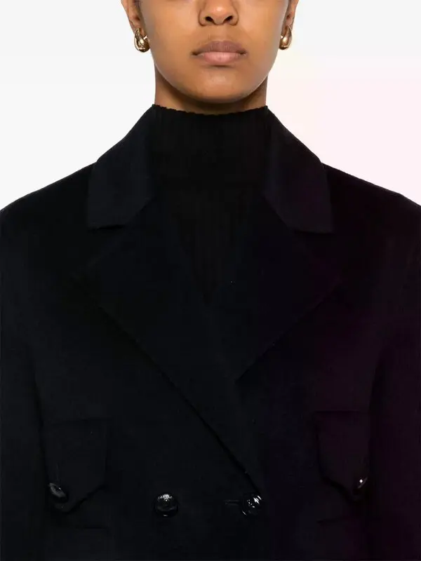 Patrizia Pepe Double-breasted Jacket With Flap Pockets