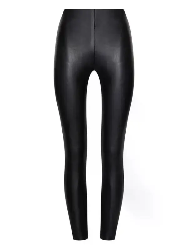 Wolford Leather-paneled Leggings