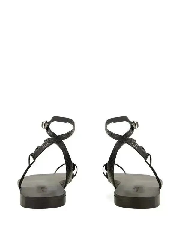 Johanna Ortiz Crystal-embellished Flat Sandals