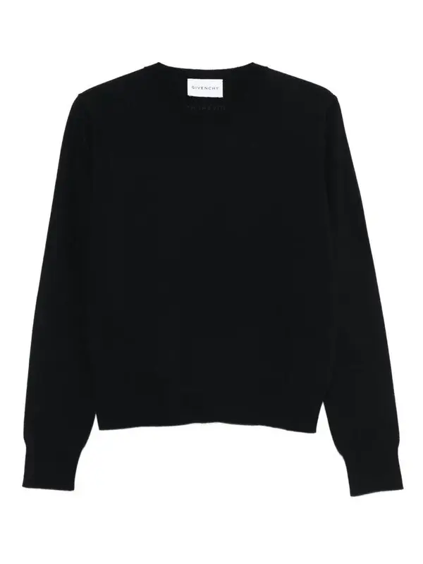 Givenchy Crew Neck Cashmere Sweater - Black