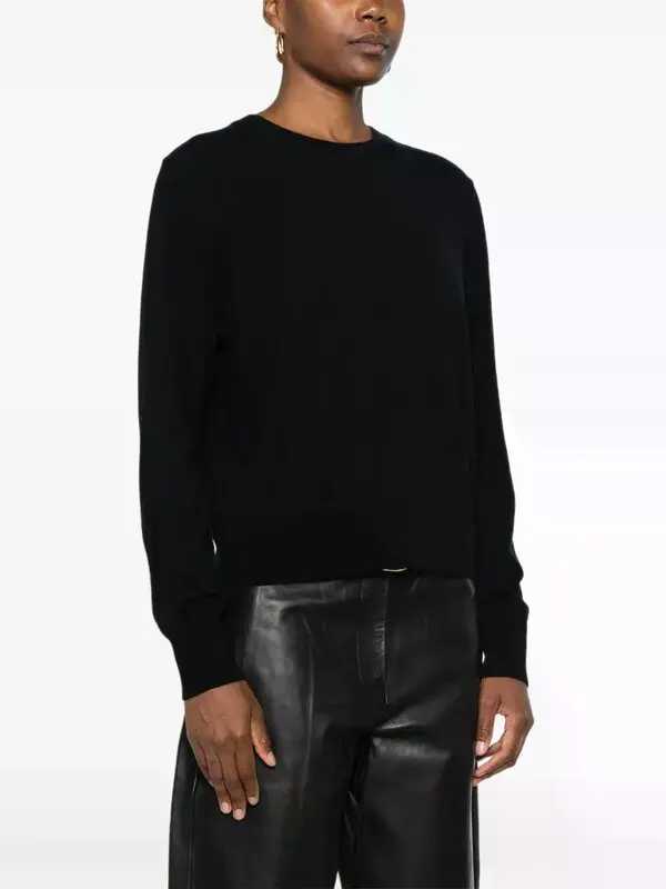 Givenchy Crew Neck Cashmere Sweater - Black