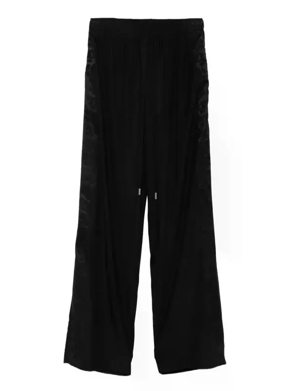 Ermanno Scervino Lace Insert Drawstring Trousers - Black