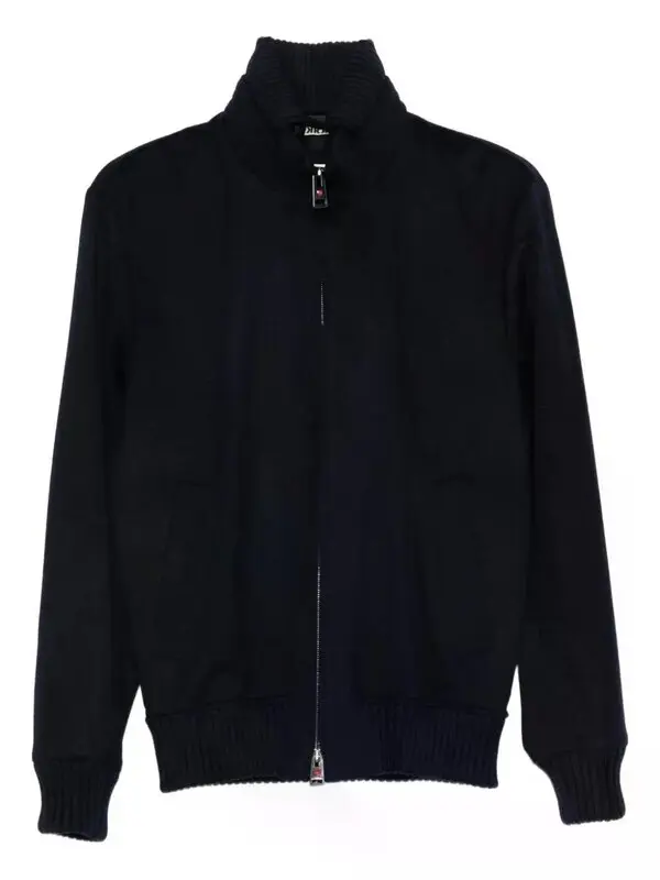 KIRED Ribbed-knit Zip-up Jacket