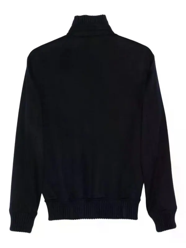 KIRED Ribbed-knit Zip-up Jacket