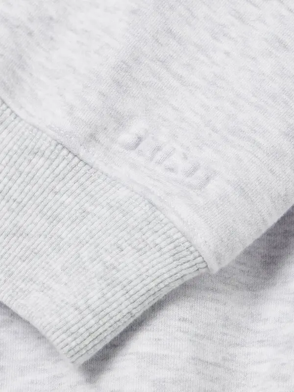 SKIMS Cotton-blend Jersey Long Sleeve Henley - Gray