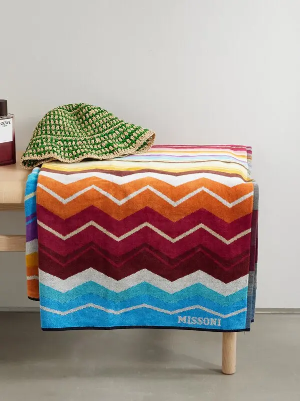 Missoni Hugo Striped Cotton-terry Towel