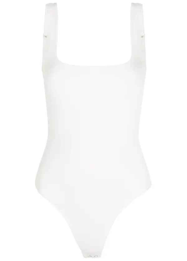Good American Scuba Modern Tank Bodysuit - White