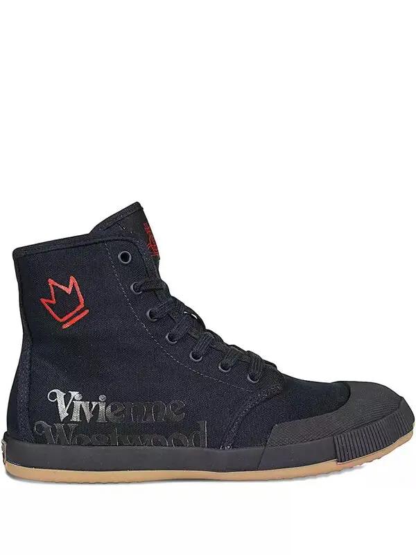 VIVIENNE WESTWOOD High-top Logo Print Sneakers