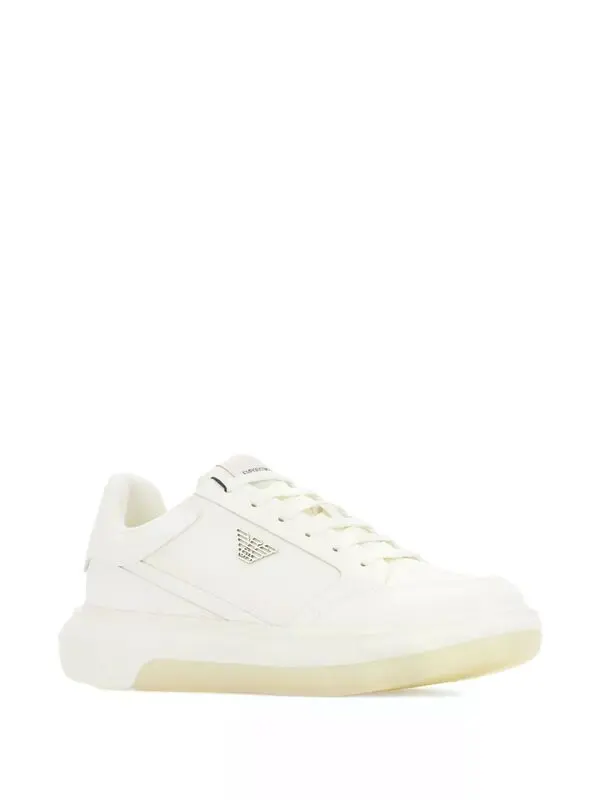 Emporio Armani Leather Platform Sneakers