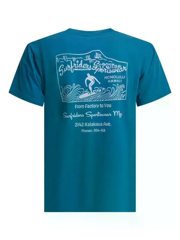 SUN SURF Surfer-graphic T-shirt