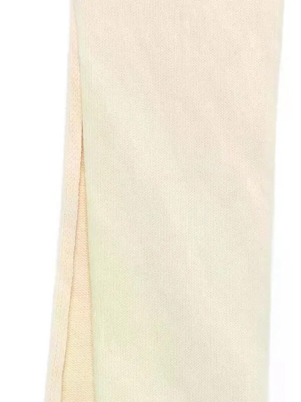 Valentino Garavani Logo-embroidered Ribbed Scarf - Neutrals