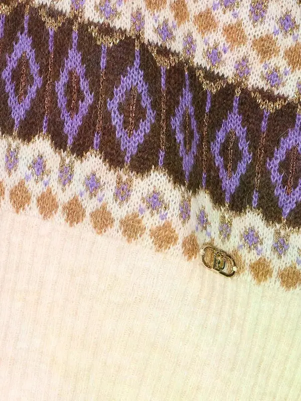 Liu Jo Patterned High-neck Sweater