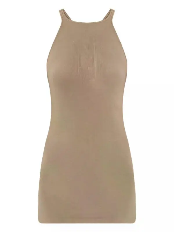 Rick Owens Ribbed Racer-back Tank Top - Neutrals