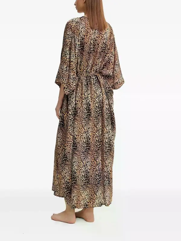 Melissa Odabash Bonnie Leopard Print Kaftan