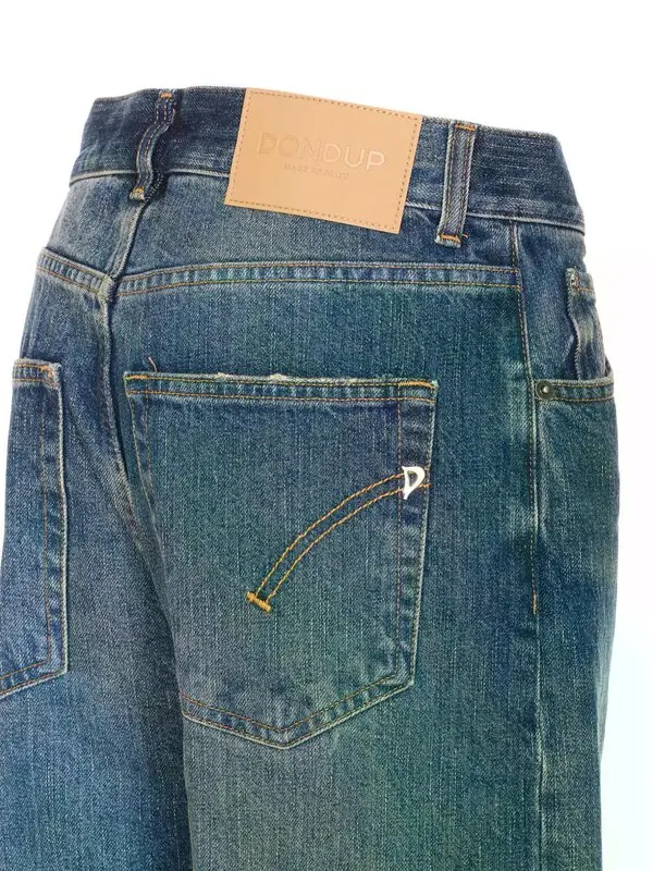 DONDUP Five-pocket Frayed Jeans