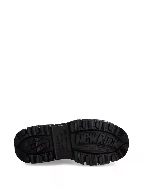 NEW ROCK 100mm Platform Lace-up Boots