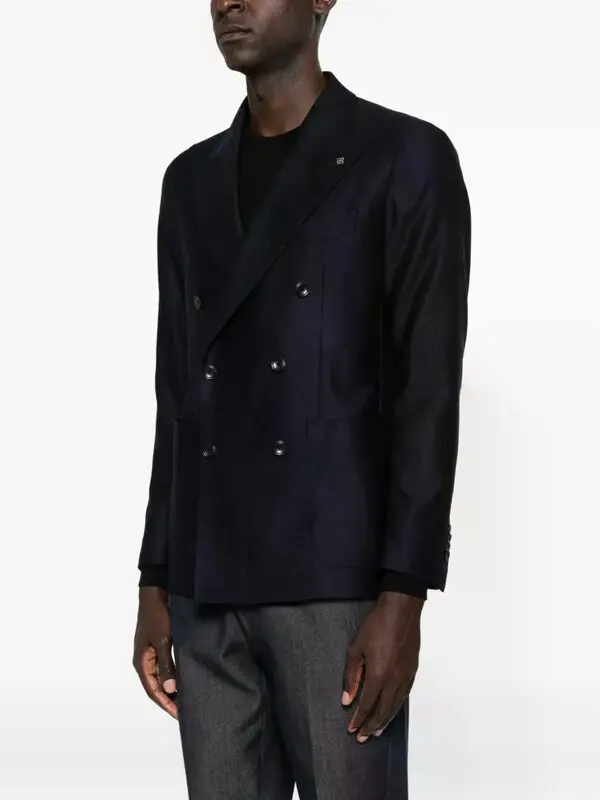 Tagliatore Double-breasted Patch-pocket Blazer