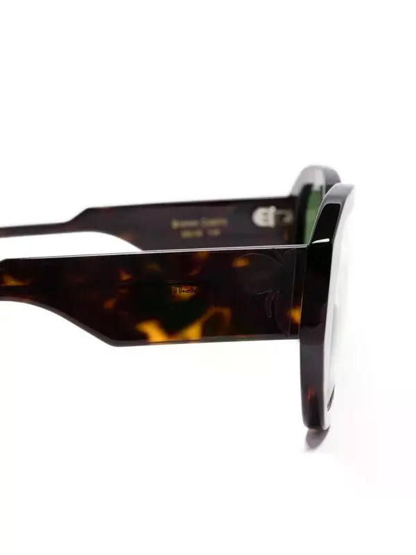 FACE.HIDE Geometric Tortoiseshell Sunglasses - Brown